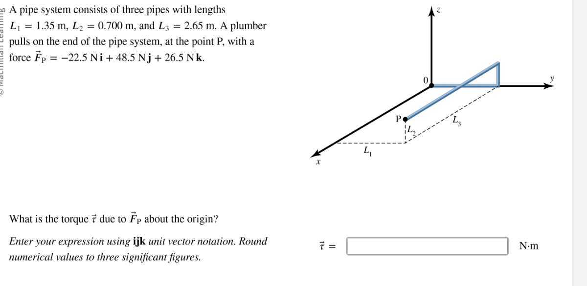 a pipe system consists of three pipes with lengths l1135 mathrmm l20700 ...