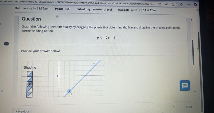 Due Sunday by 11:59pm Points 100 Submitting an external tool Available after Dec 14 at 12am ...