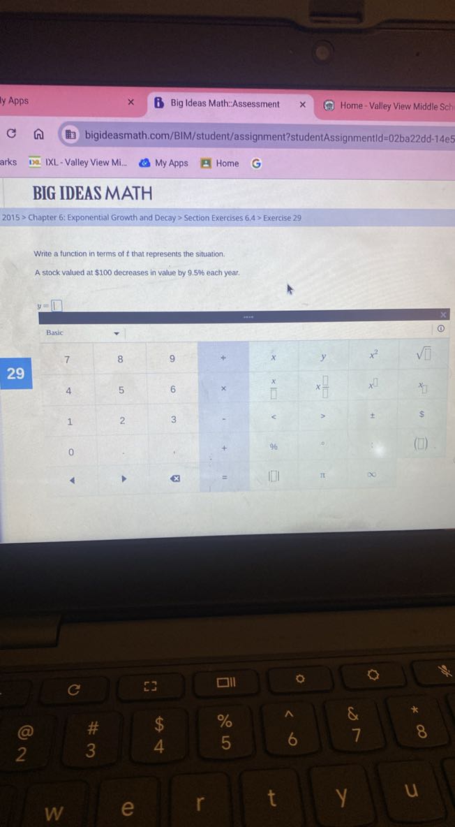 ly Apps Big Ideas Math:Assessment Home - Valley View Middle Sch ...
