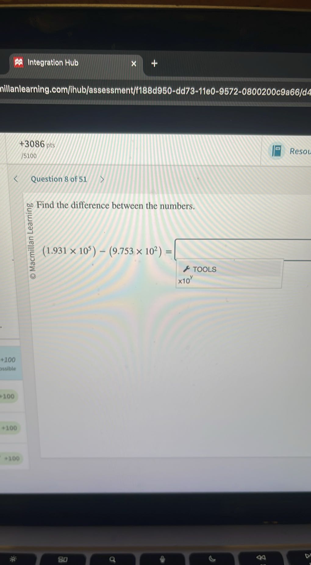 Integration Hub nillanlearning.com/ihub/assessment/f188d950-dd73-11e0 ...
