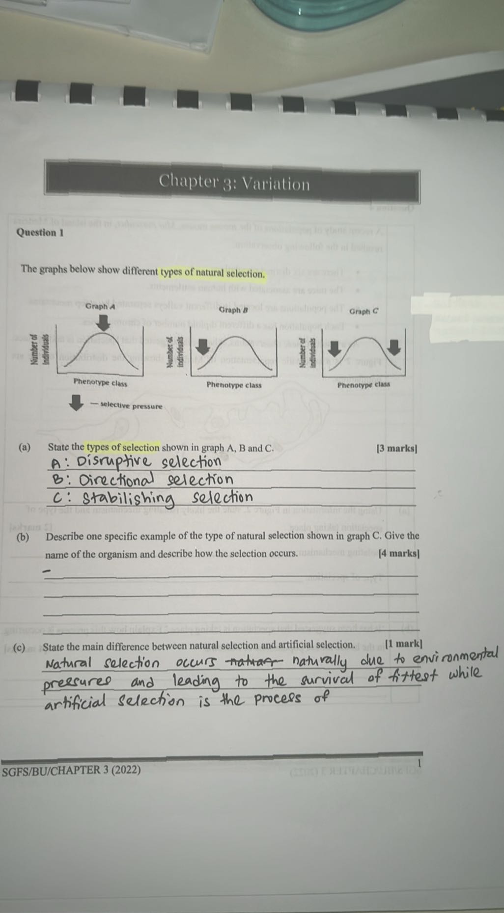 [GET ANSWER] Chapter 3: Variation Question 1 The graphs below show ...