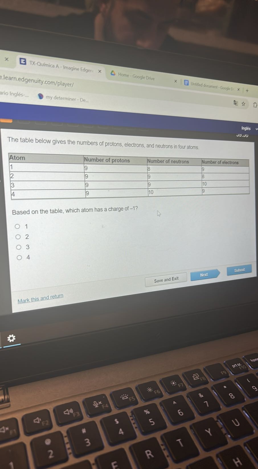 TX-Quimica A - Imagine Edgen elearn.edgenuity.com/player/ Home - Google ...
