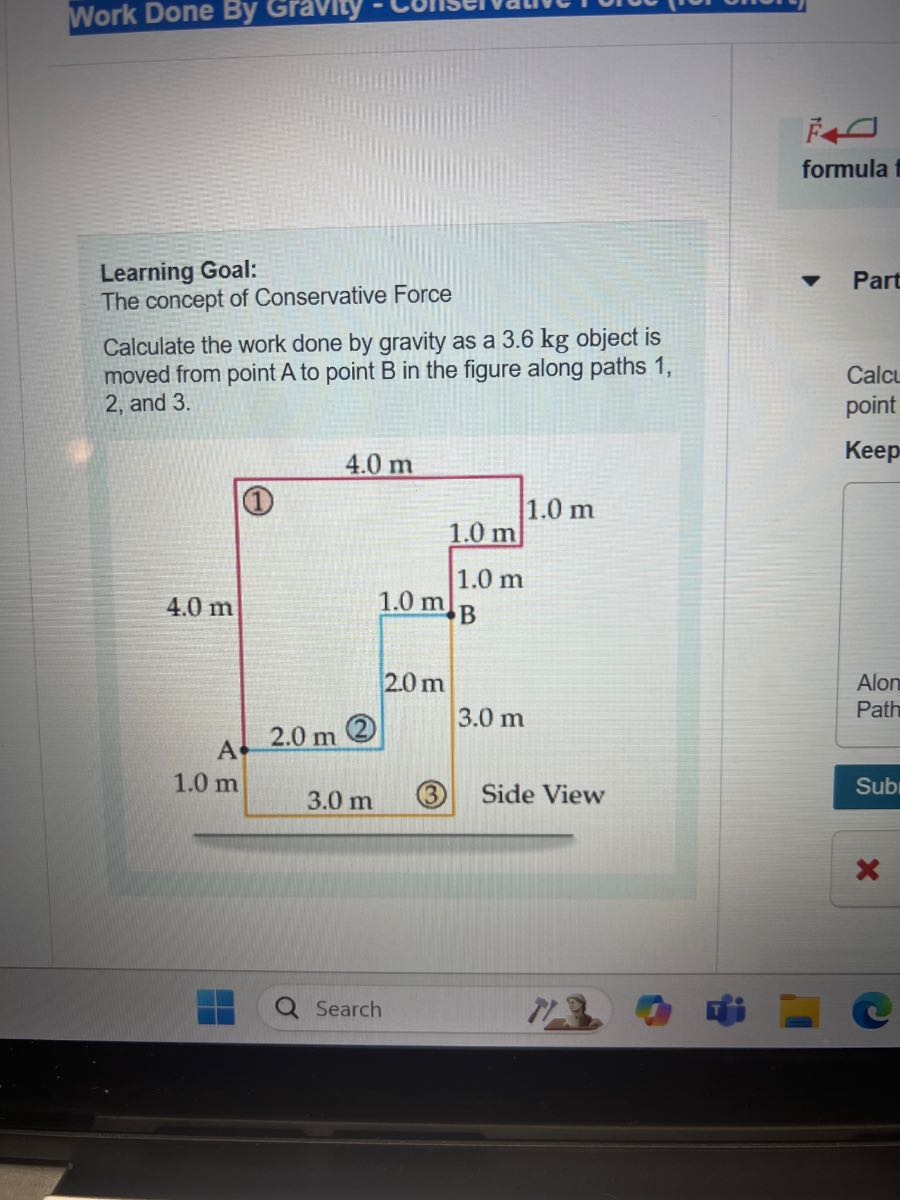 [GET ANSWER] Work Done By Gravity - Learning Goal: The concept of ...