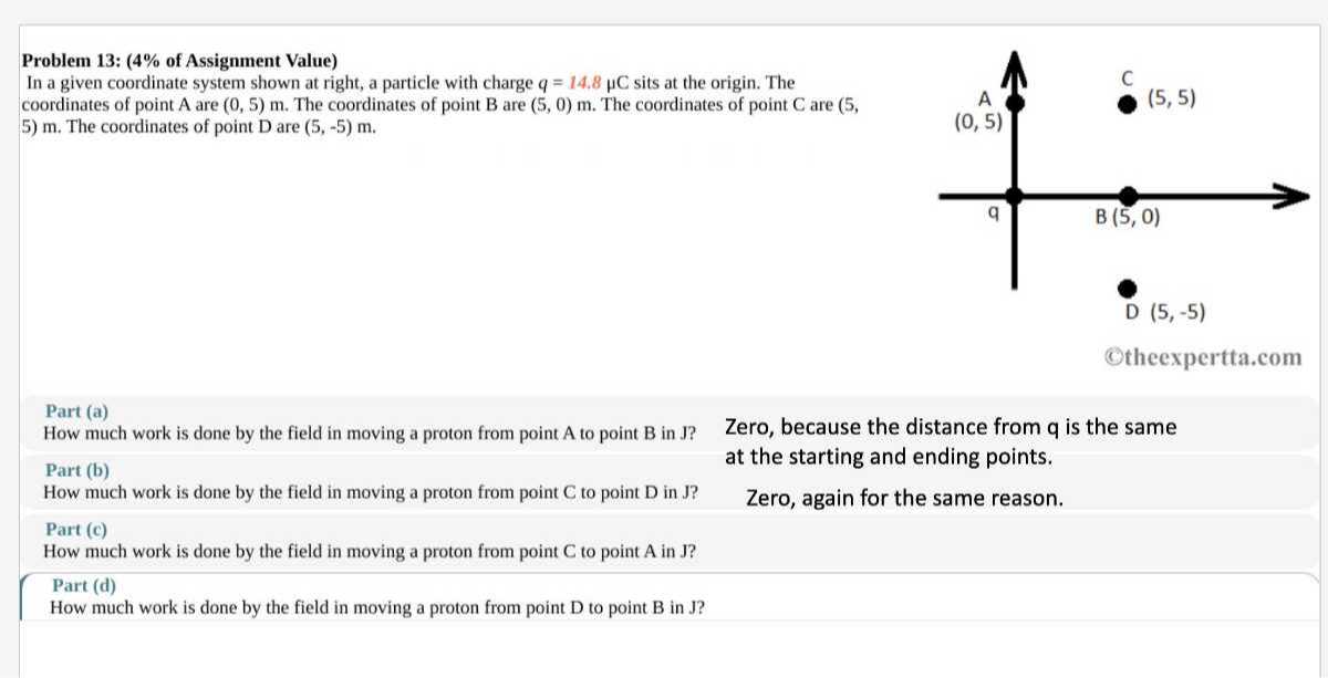 Problem 13 4 Of Assignment Value In A Given Coordinate System 9677