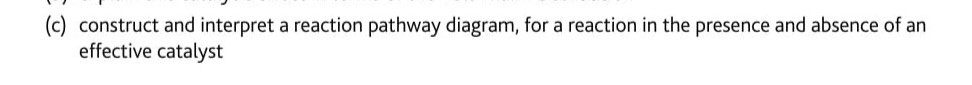 C Construct And Interpret A Reaction Pathway Diagram For A Reaction In The Presence And
