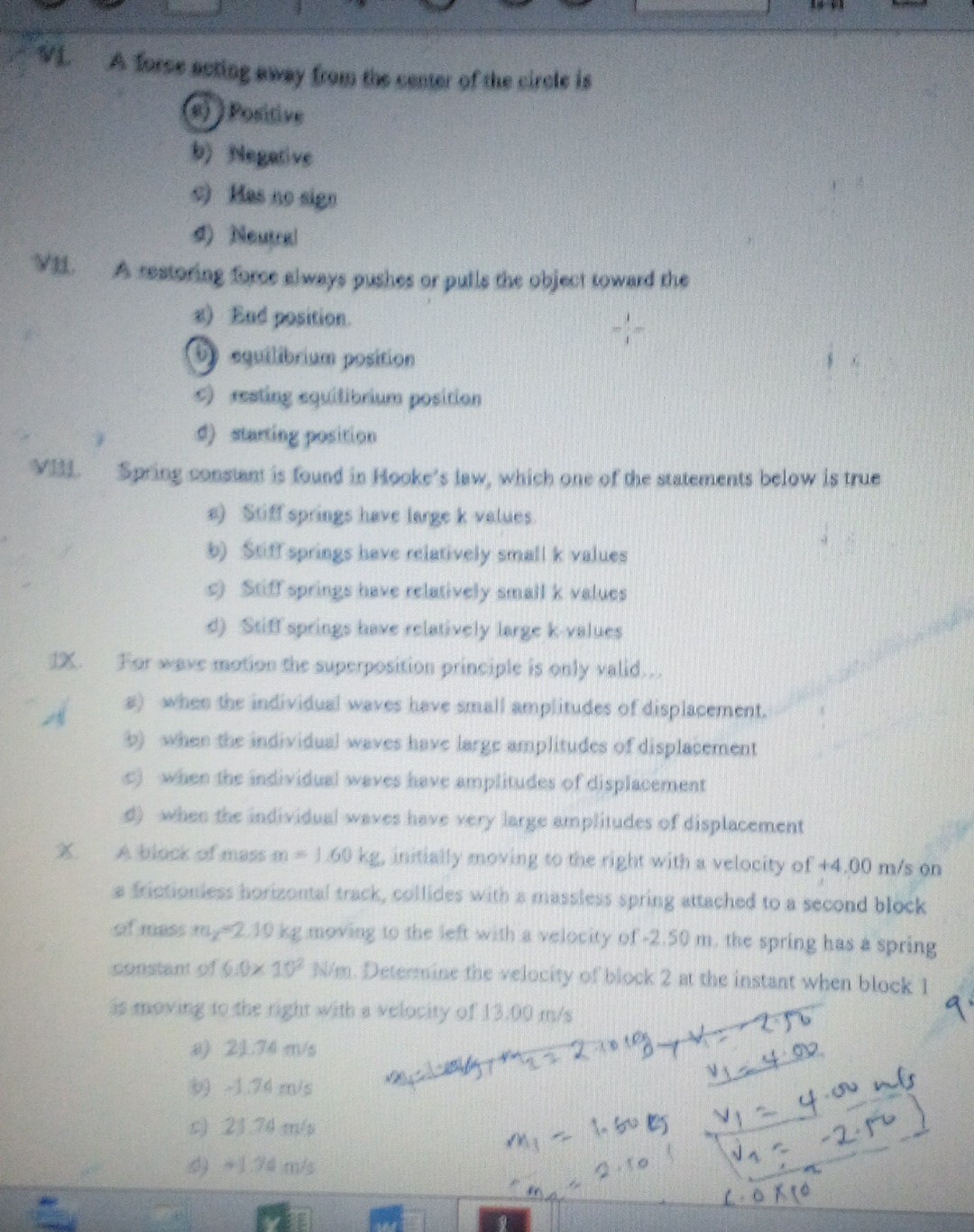 rentem i butring wwy from the center of the circle is 5 positive b ...