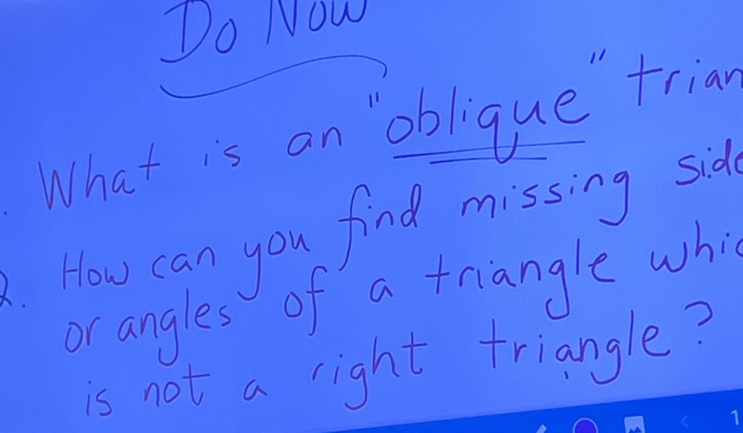 What is an "oblique" trian How can you find missing side or angles of a ...