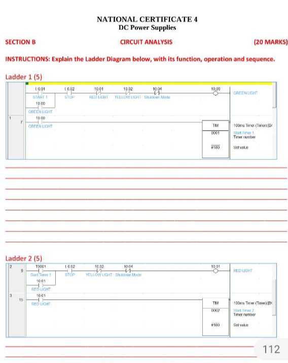 NATIONAL CERTIFICATE 4 DC Power Supplies SECTION B CIRCUIT ANALYSIS (20 ...