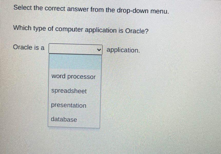 [GET ANSWER] Select the correct answer from the drop-down menu. Which ...