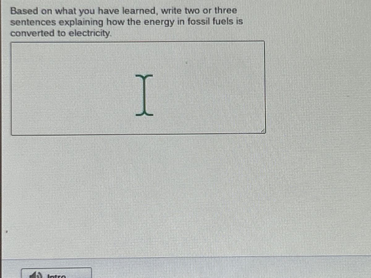 Based on what you have learned, write two or three sentences explaining ...