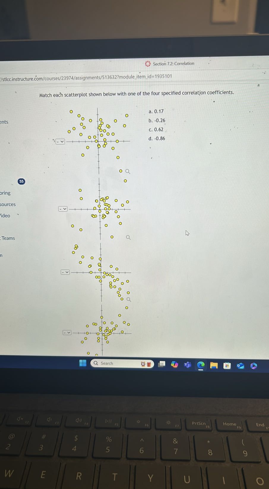 Section 7.2: Correlation /sticcinstructure.com/courses/23974 ...