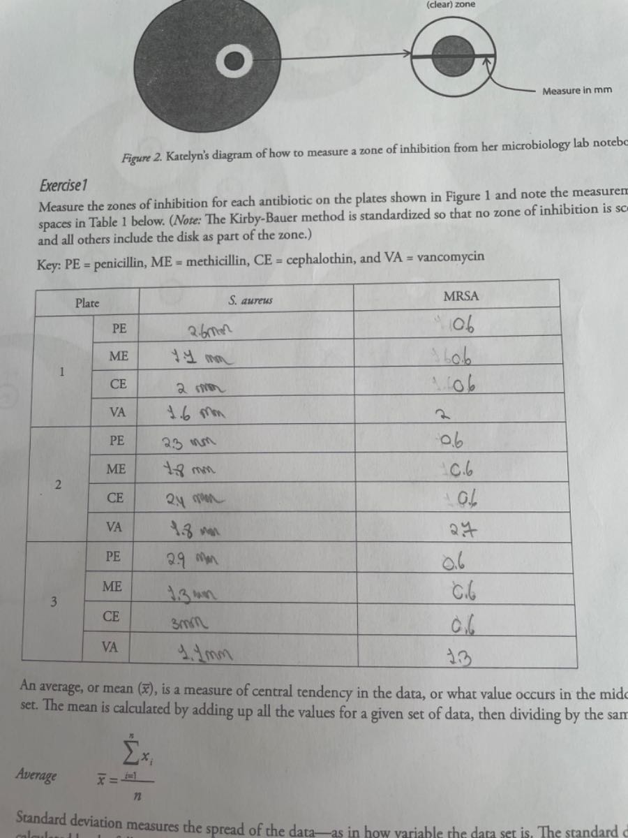 figure 2 katelyns diagram of how to measure a zone of inhibition from ...