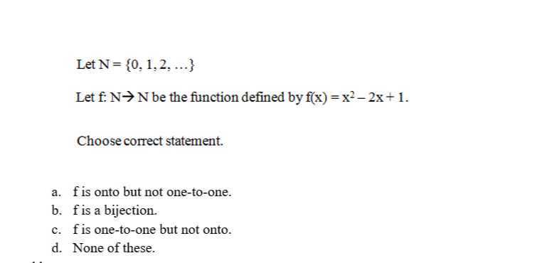 let mathrmn012 ldots let mathrmf mathrmn rightarrow mathrmn be the function defined by ...