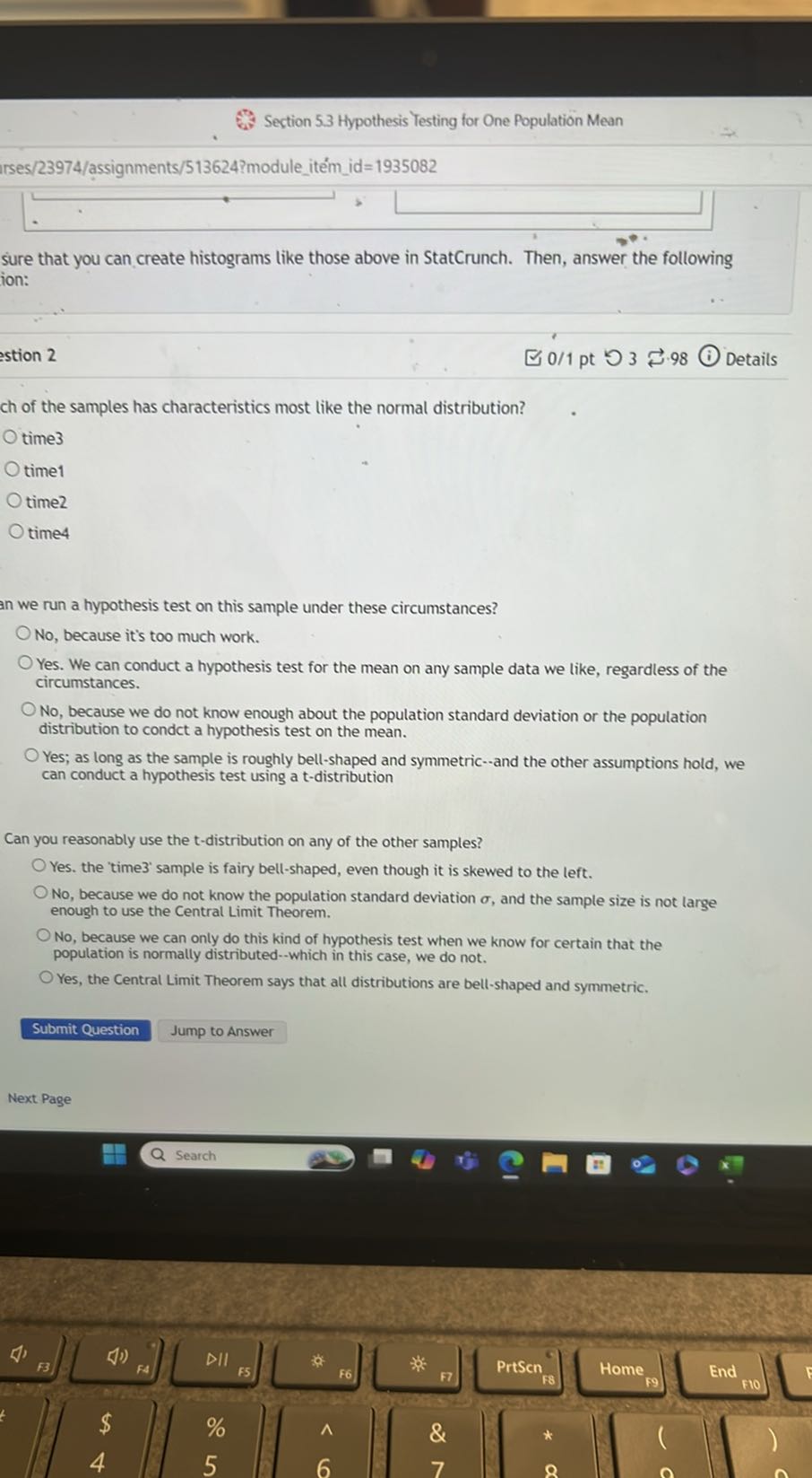 Sestion 53 Hypothesis Testing for One Population Mean rses/23974 ...