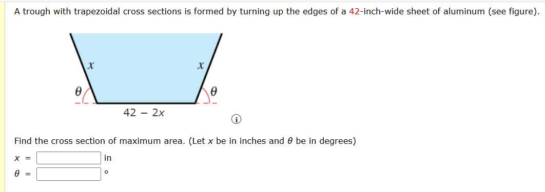 A trough with trapezoidal cross sections is formed by turning up the ...
