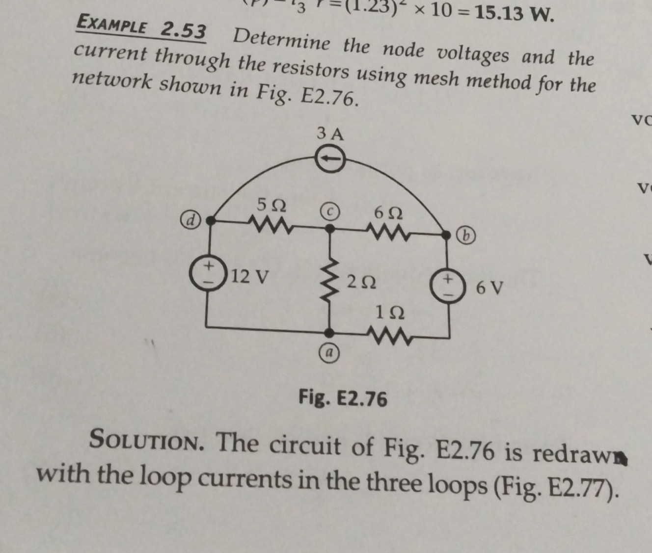 EXAMPLE 2.53 Determine the node voltages and the current through the ...