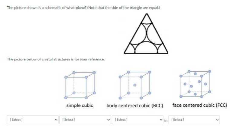 The picture shown is a schematic of what plane? (Note that the side of ...