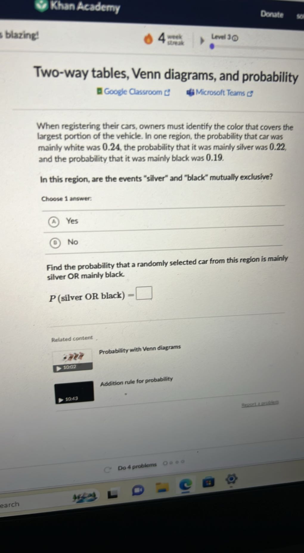 Khan Academy Donute 8 Two-way tables, Venn diagrams, and probability ...