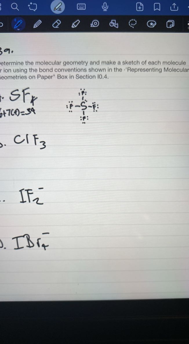 7 square 8 0 a mine the molecular geometry and make a sketch of each ...