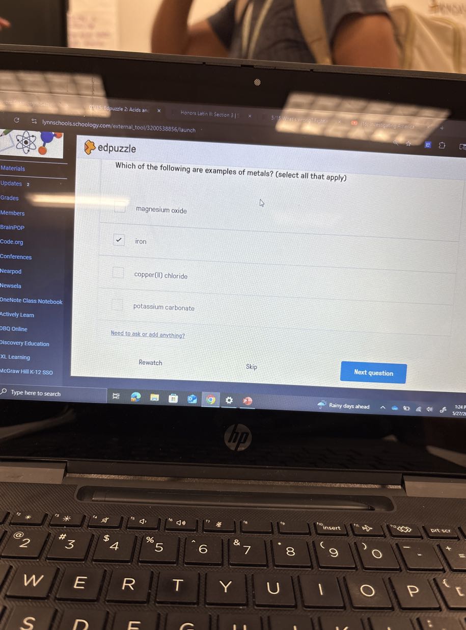 15.MS Edpuzzle 2: Acids an lynnschools.schoology.com/externaltool/3200538856/launch Horters ...