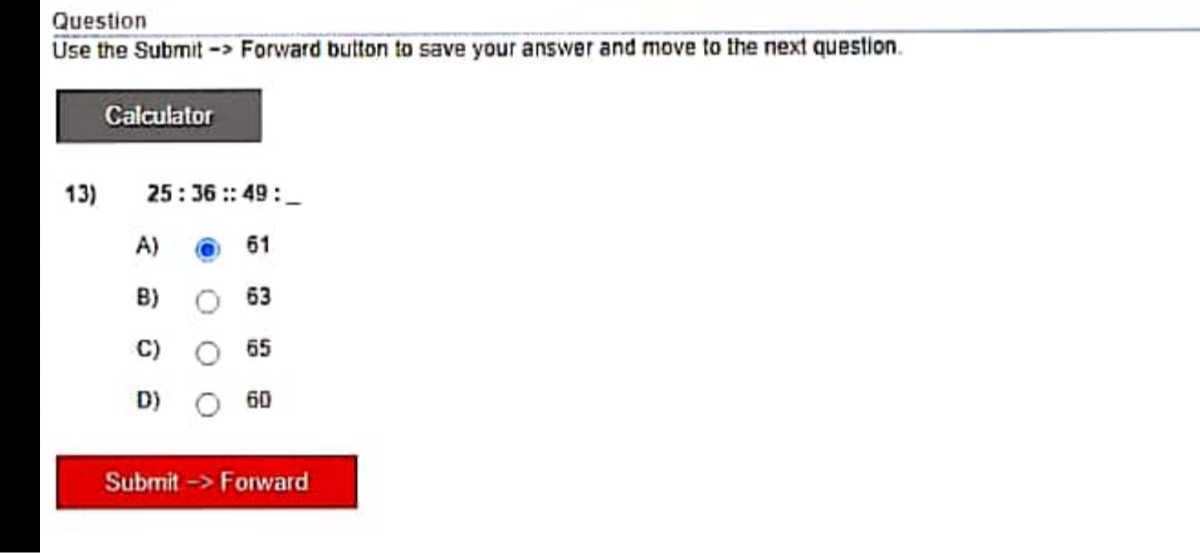 question use the submit rightarrow forward button to save your answer ...