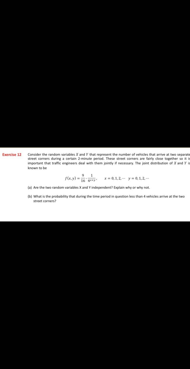 exercise 12 consider the random variables x and y that represent the ...