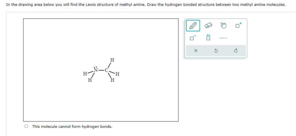 In the drawing area below you will find the Lewis structure of methyl ...