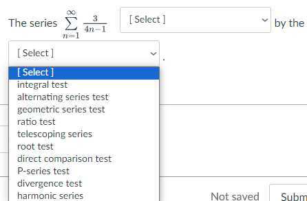 The Series Select Select By The Select Integral Test Alternating