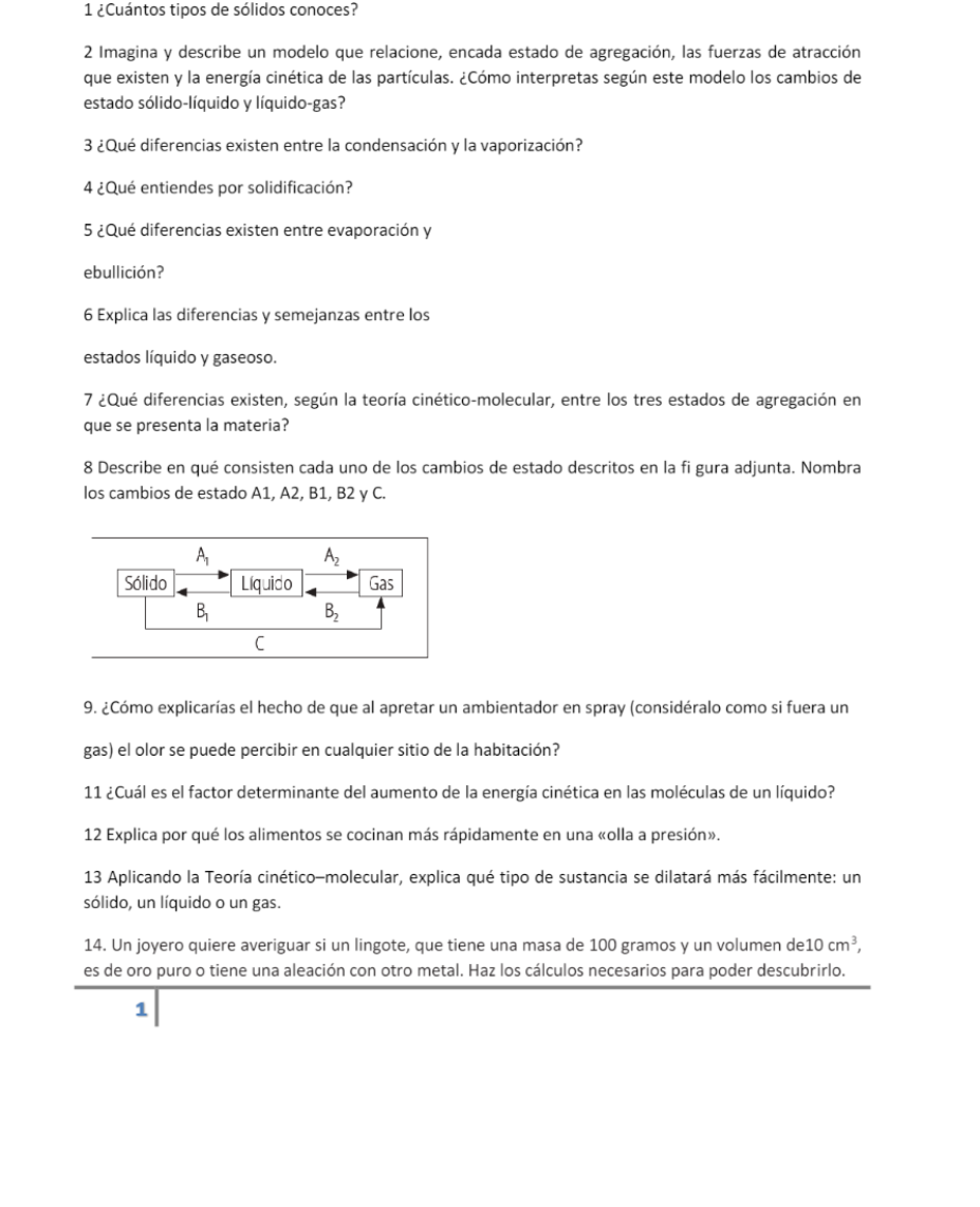 1 ¿Cuántos tipos de sólidos conoces? 2 Imagina y describe un modelo que ...