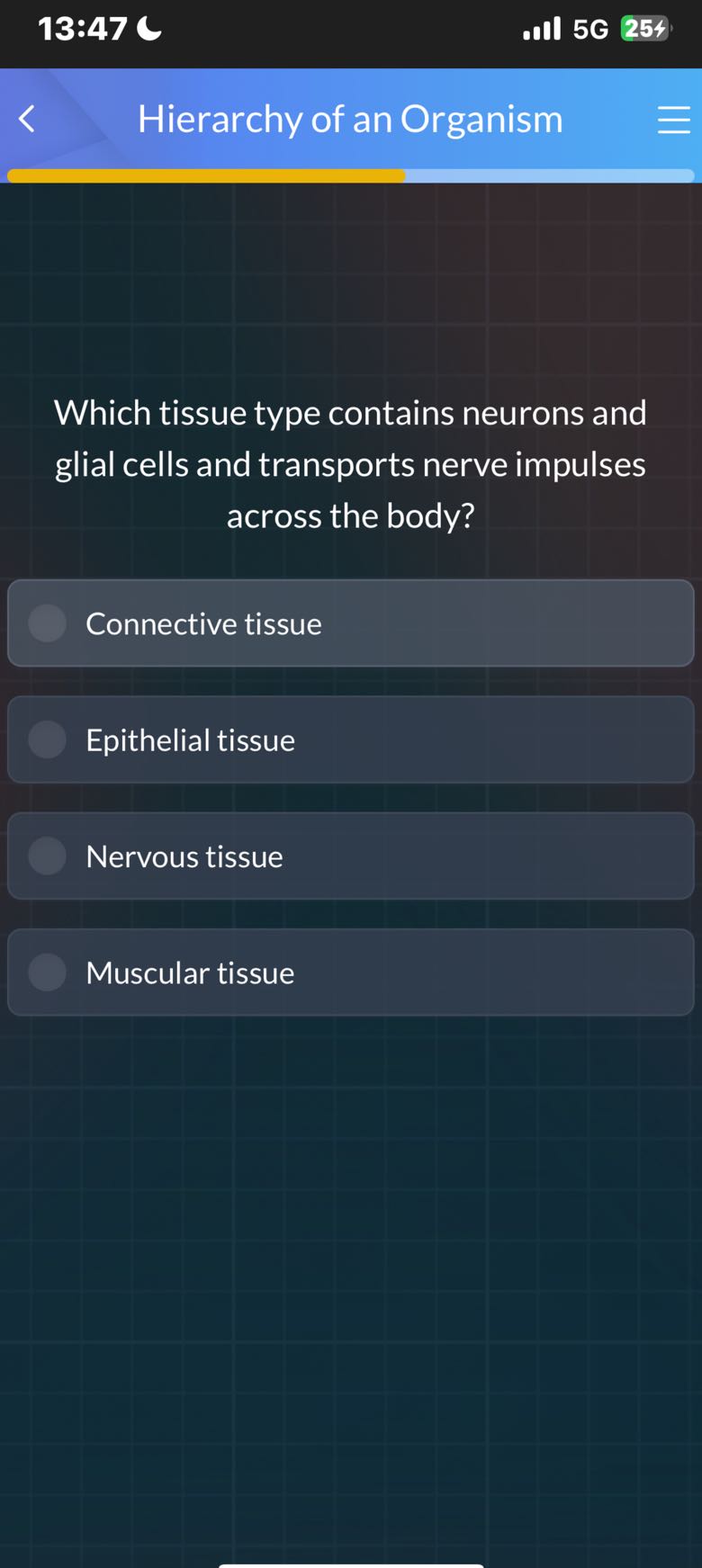 13: 47 . 254 Hierarchy of an Organism Which tissue type contains ...
