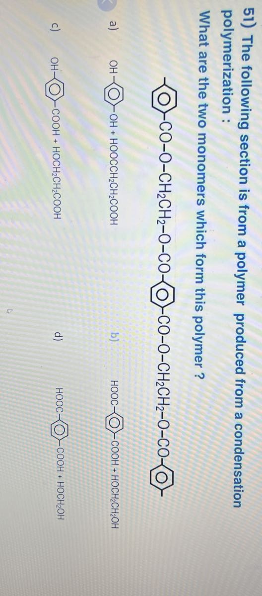 51) The following section is from a polymer produced from a ...