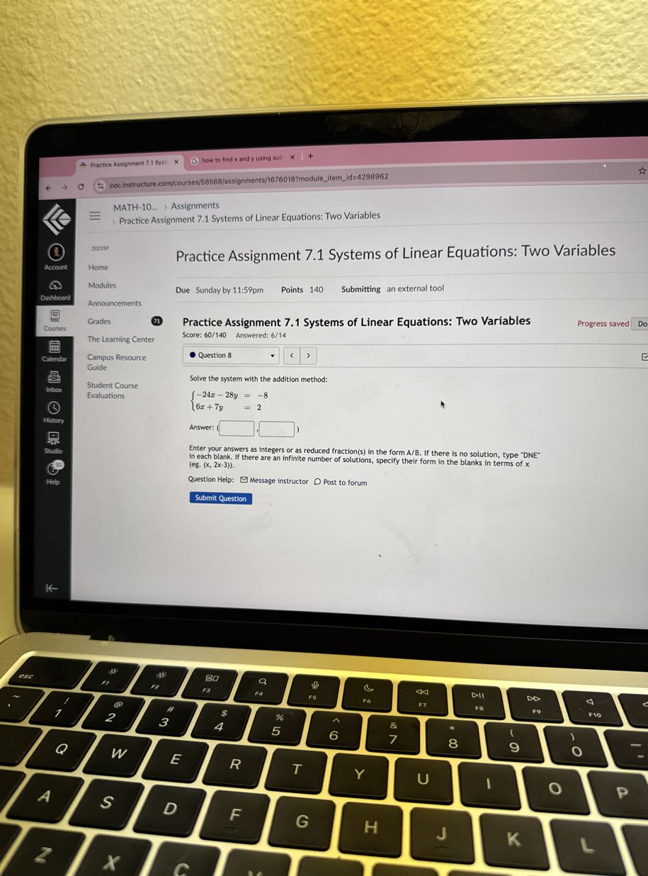 Practice Assignment 7.15yst how to find x and y using sut. coc ...