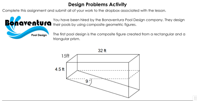 Design Problems Activity Complete this assignment and submit all of ...
