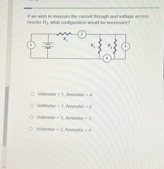 if we wish to measure the current through and voltage across resistor ...