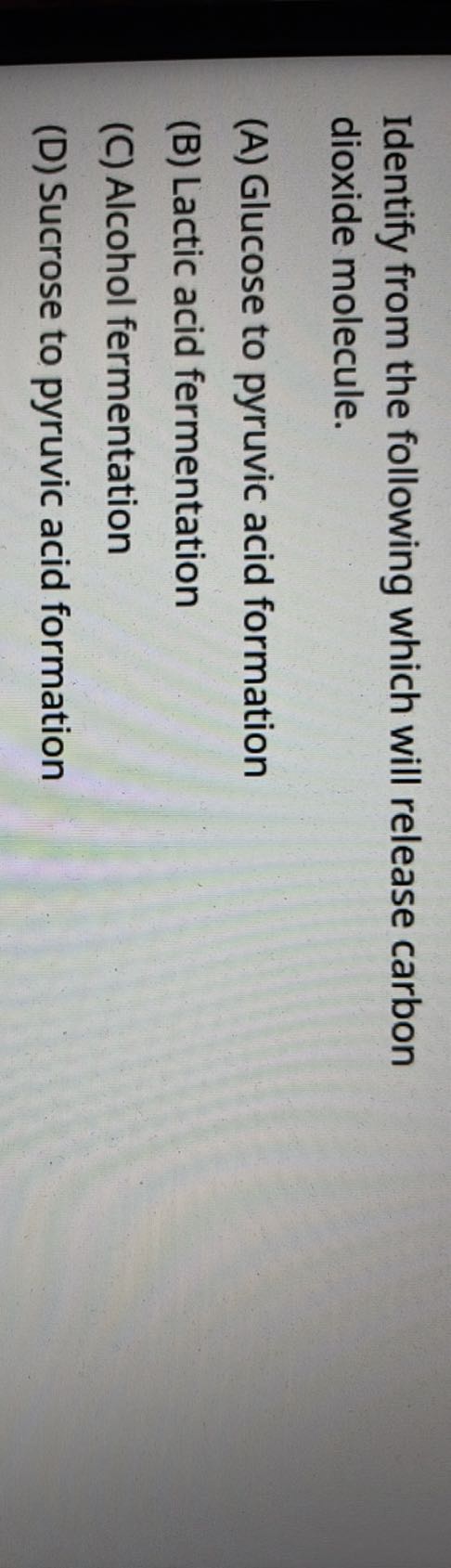 Identify from the following which will release carbon dioxide molecule ...