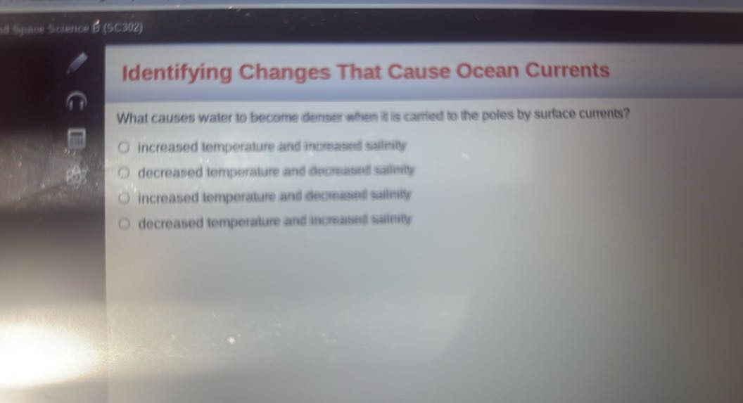 achnue Bamas B? (SC302) Identifying Changes That Cause Ocean Currents What causes water to ...