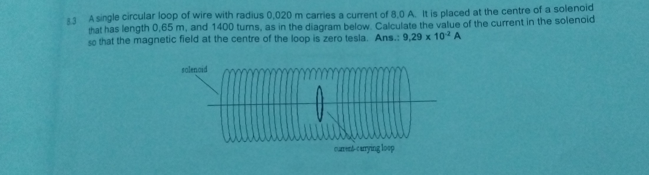 83 a single circular loop of wire with radius 0020 mathrmm carries a ...