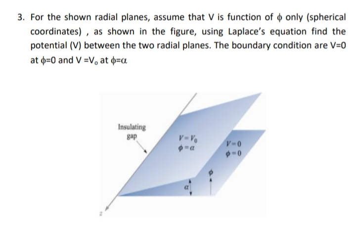 3 for the shown radial planes assume that mathrmv is function of phi ...