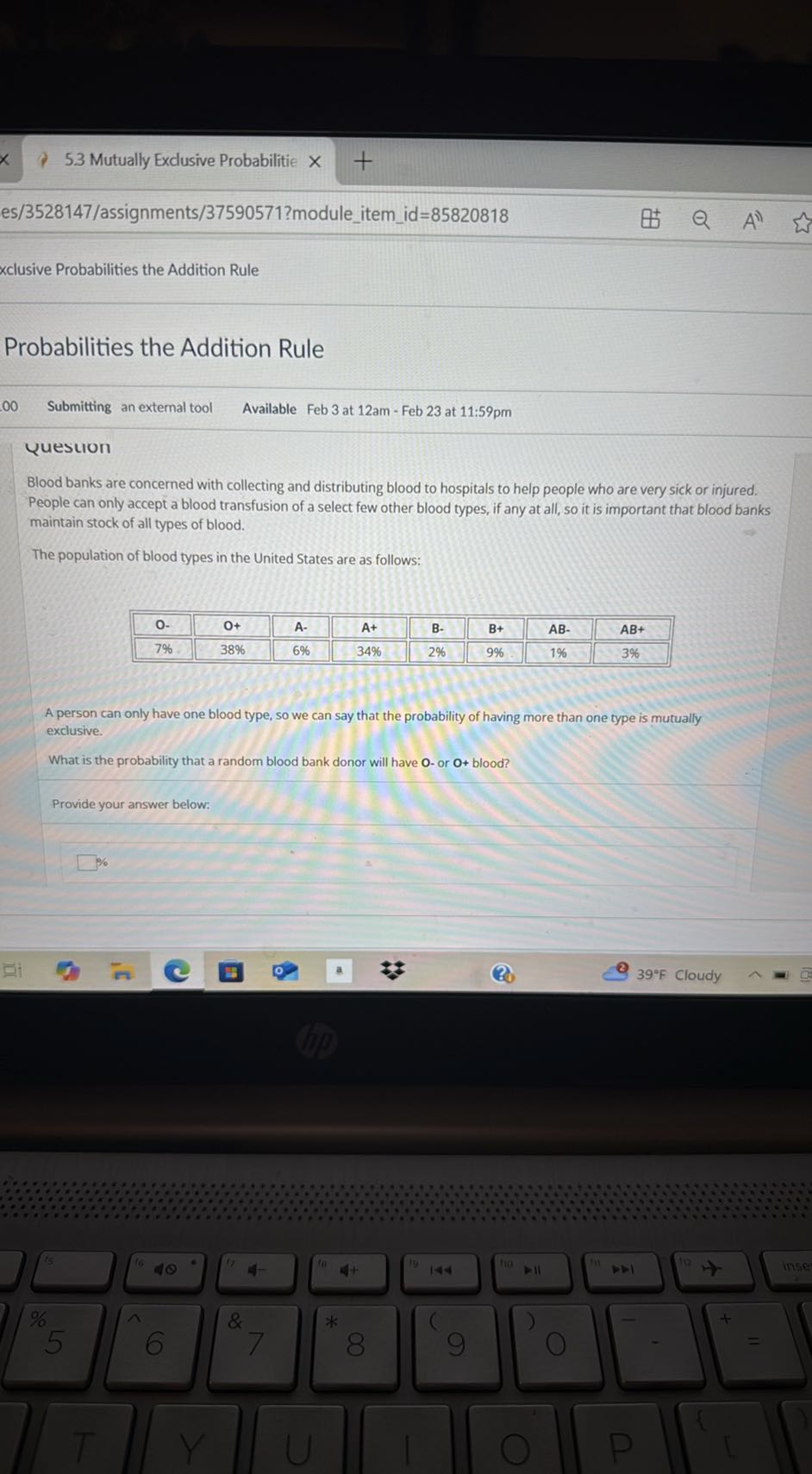 5.3 Mutually Exclusive Probabilitie es/3528147/assignments/37590571 ...