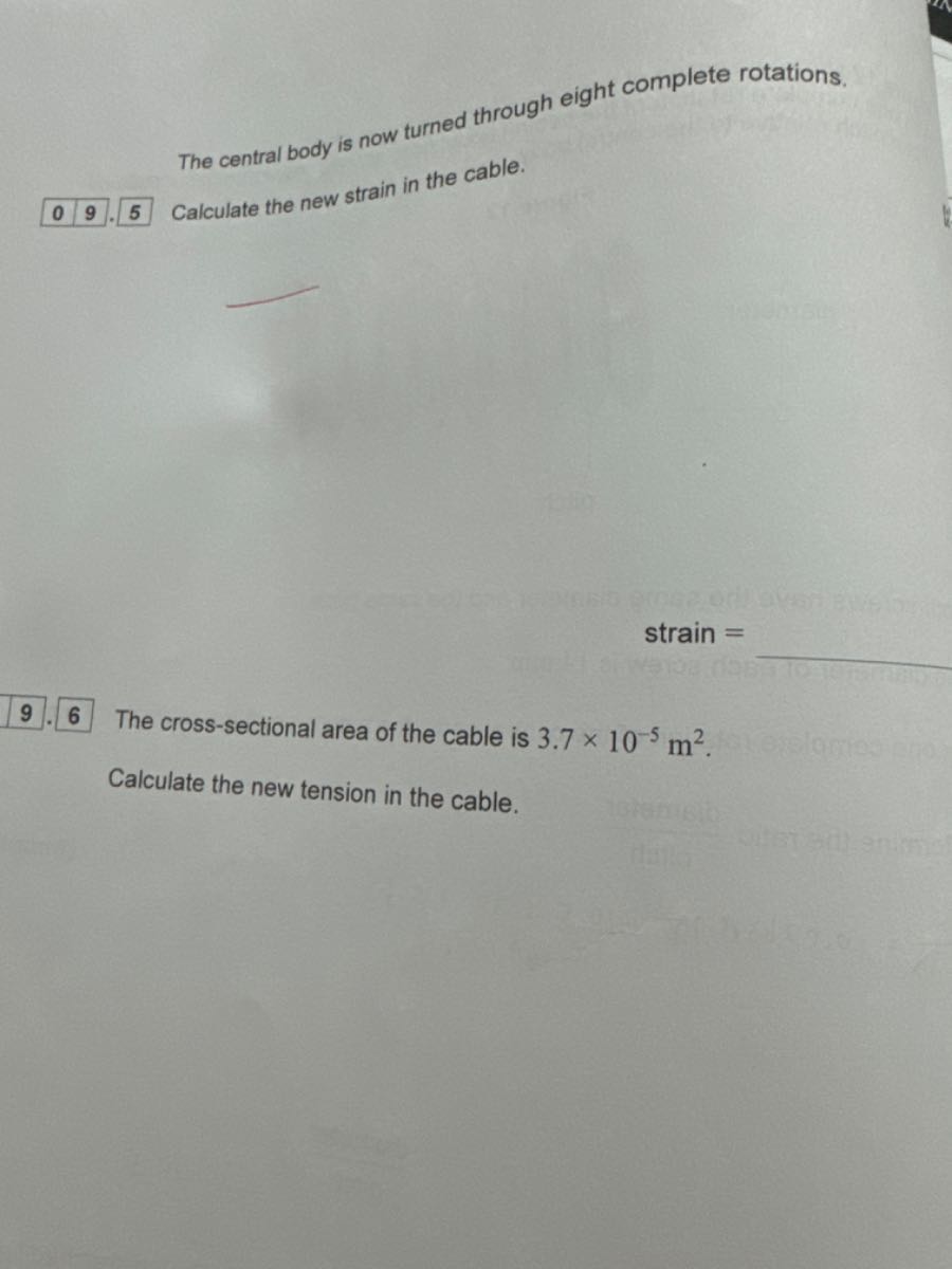 The central body is now turned through eight complete rotations. 0 9 5 ...