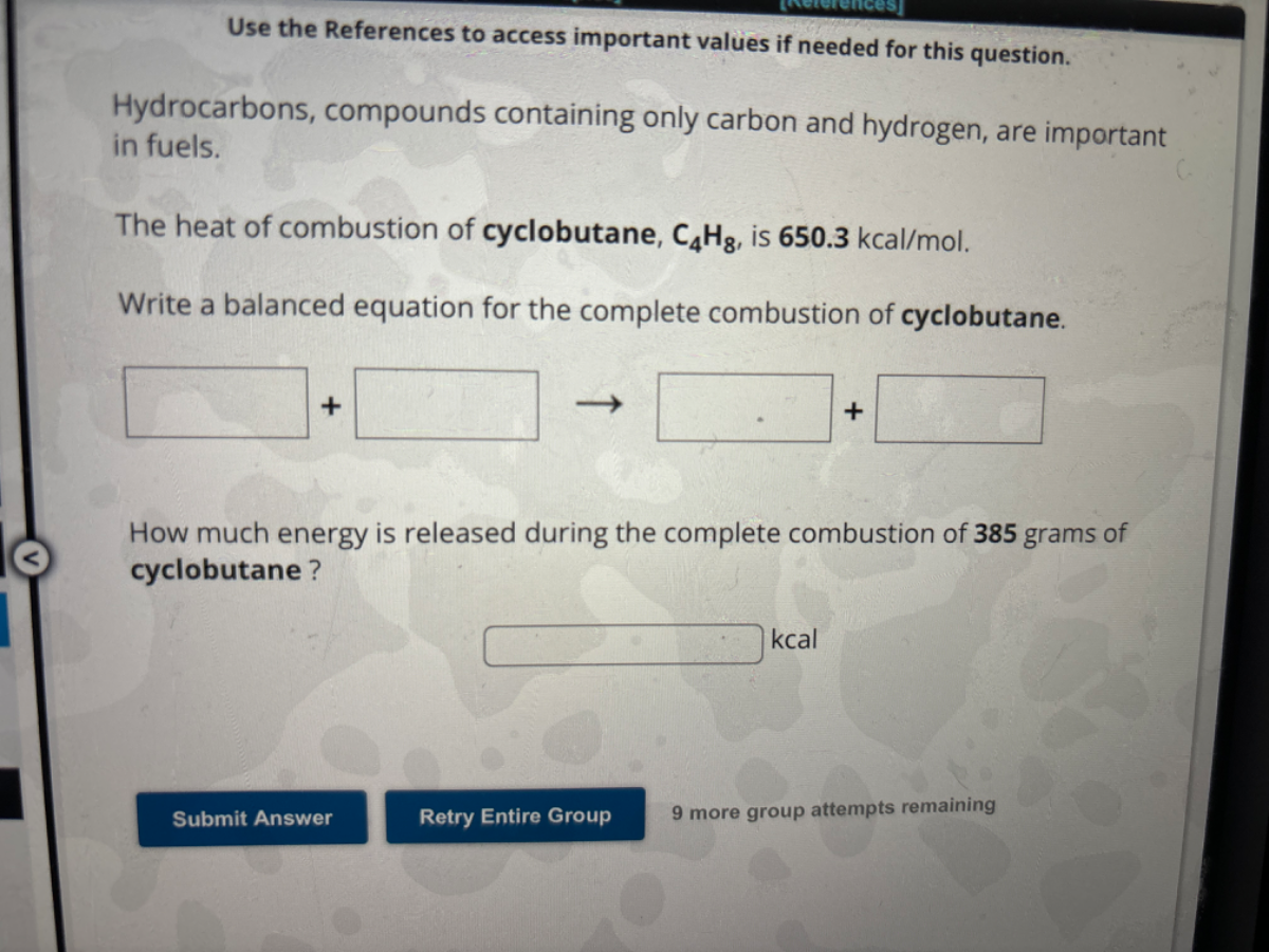 SOLVED: Use the References to access important values if needed for ...