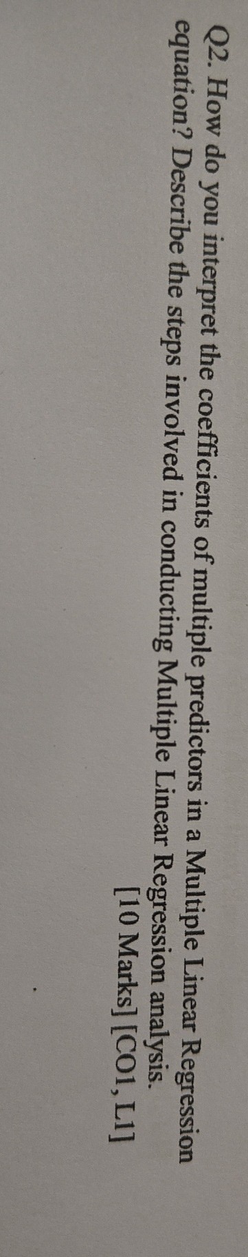 q2 how do you interpret the coefficients of multiple predictors in a ... q2 how do you interpret the coefficients of multiple predictors in a ...