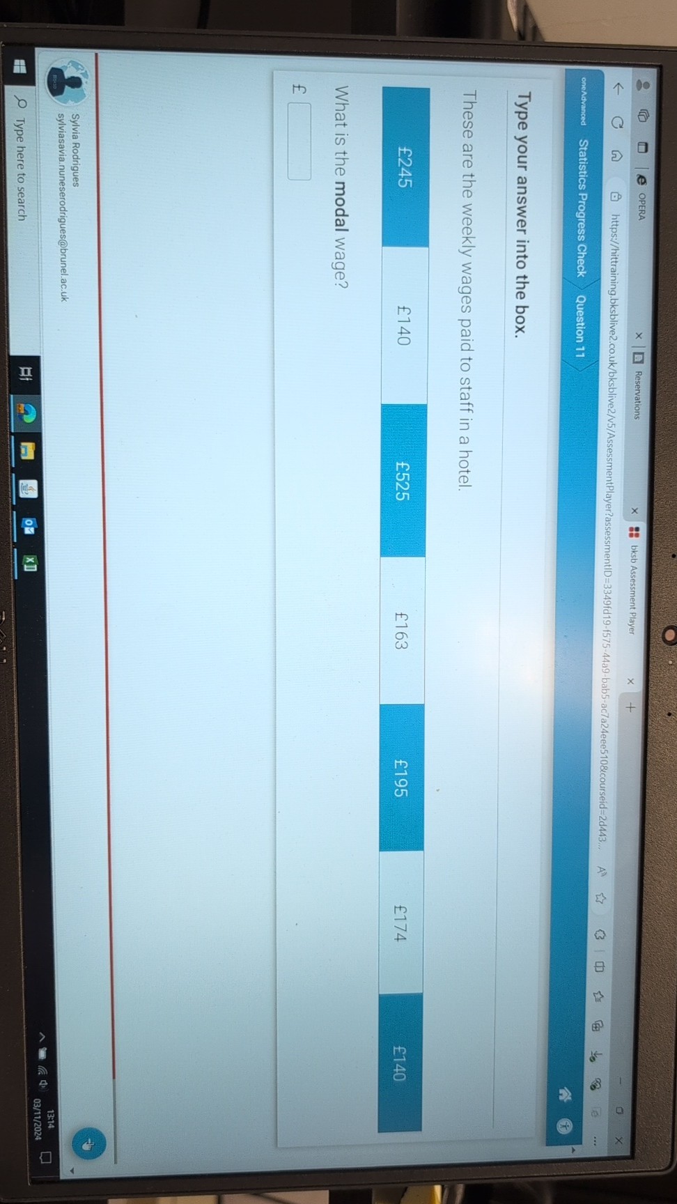 OPERA Reservations bksb Assessment Player https://hittraining.bksblive2 ...