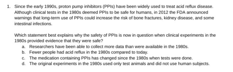 1. Since the early 1990 s, proton pump inhibitors (PPIs) have been ...
