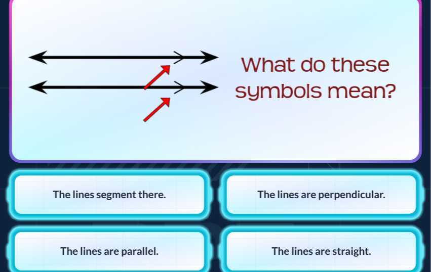 What do these symbols mean? The lines segment there. The lines are ...
