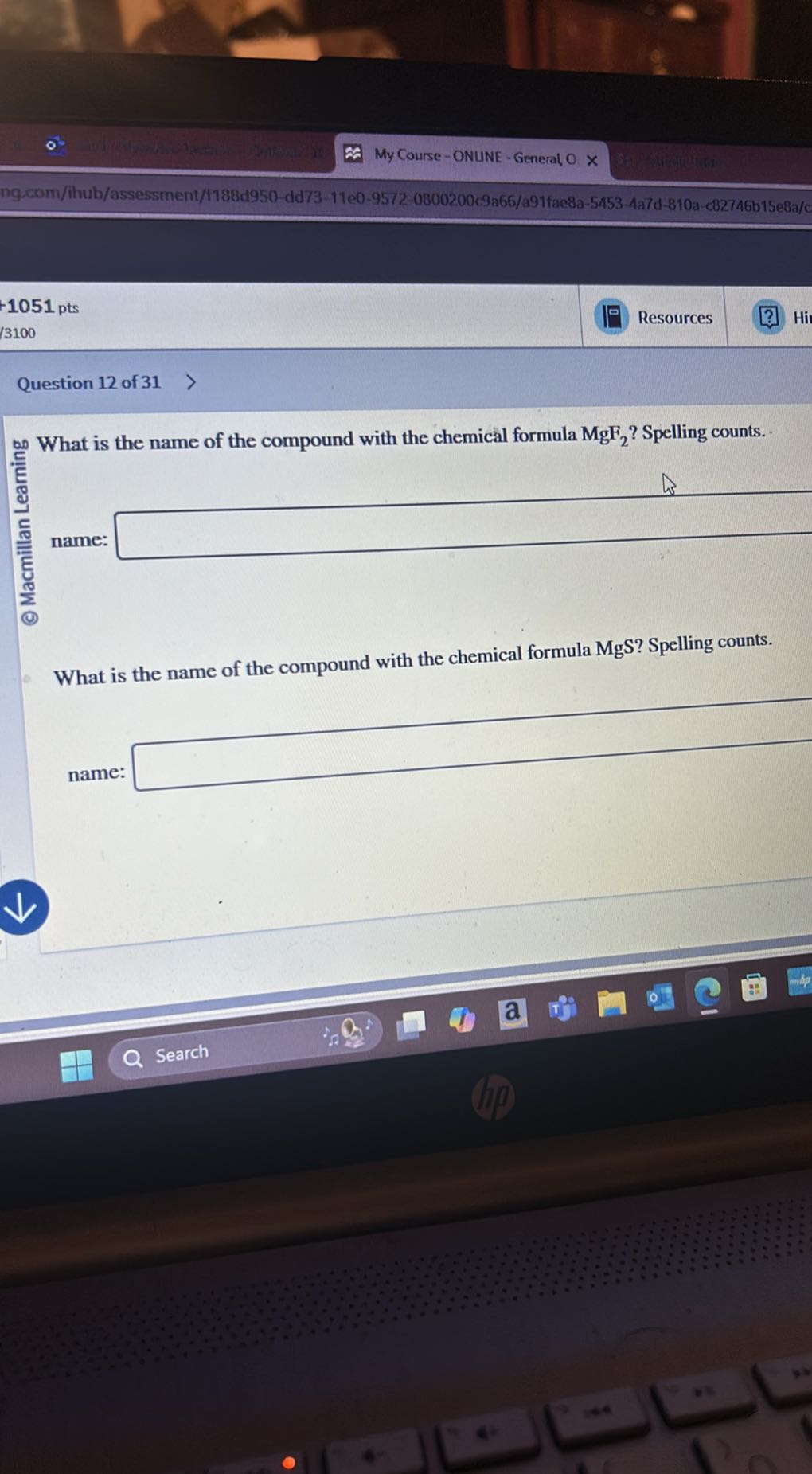 My Course-ONUNE - General O ng,com/ihub/assessment/4188d950-dd73-11e0 ...