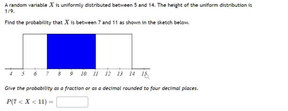 A random variable X is uniformly distributed between 5 and...