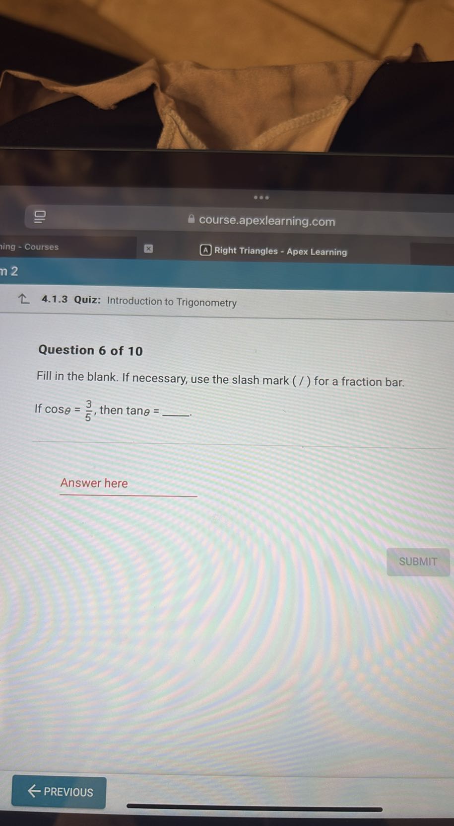 course.apexlearning.com ing - Courses A Right Triangles - Apex Learning ...
