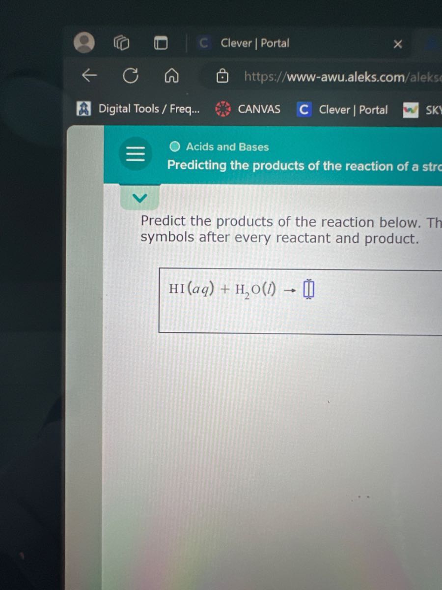 Clever | Portal Digital Tools / Freq... CANVAS Clever|Portal Acids and ...