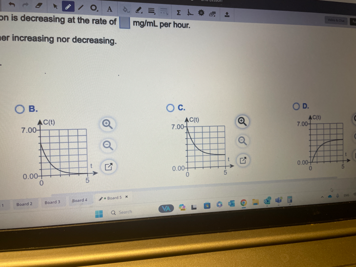 on is decreasing at the rate of mg / mL per hour. nceo 8 char er ...